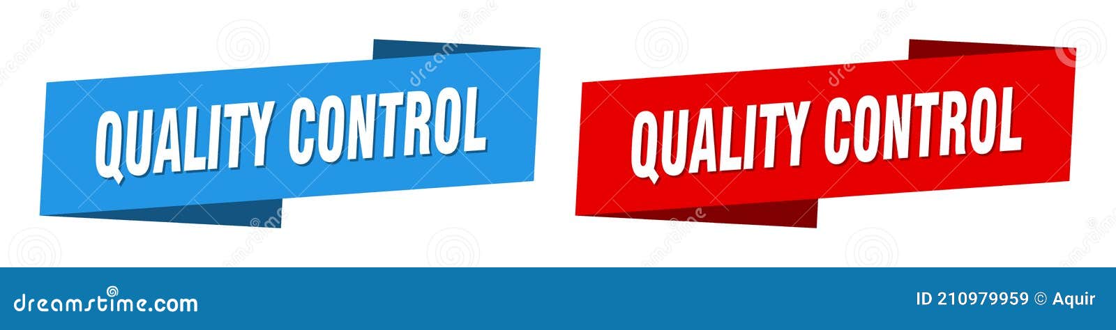 Quality Control Banner. Quality Control Ribbon Label Sign Set Stock ...
