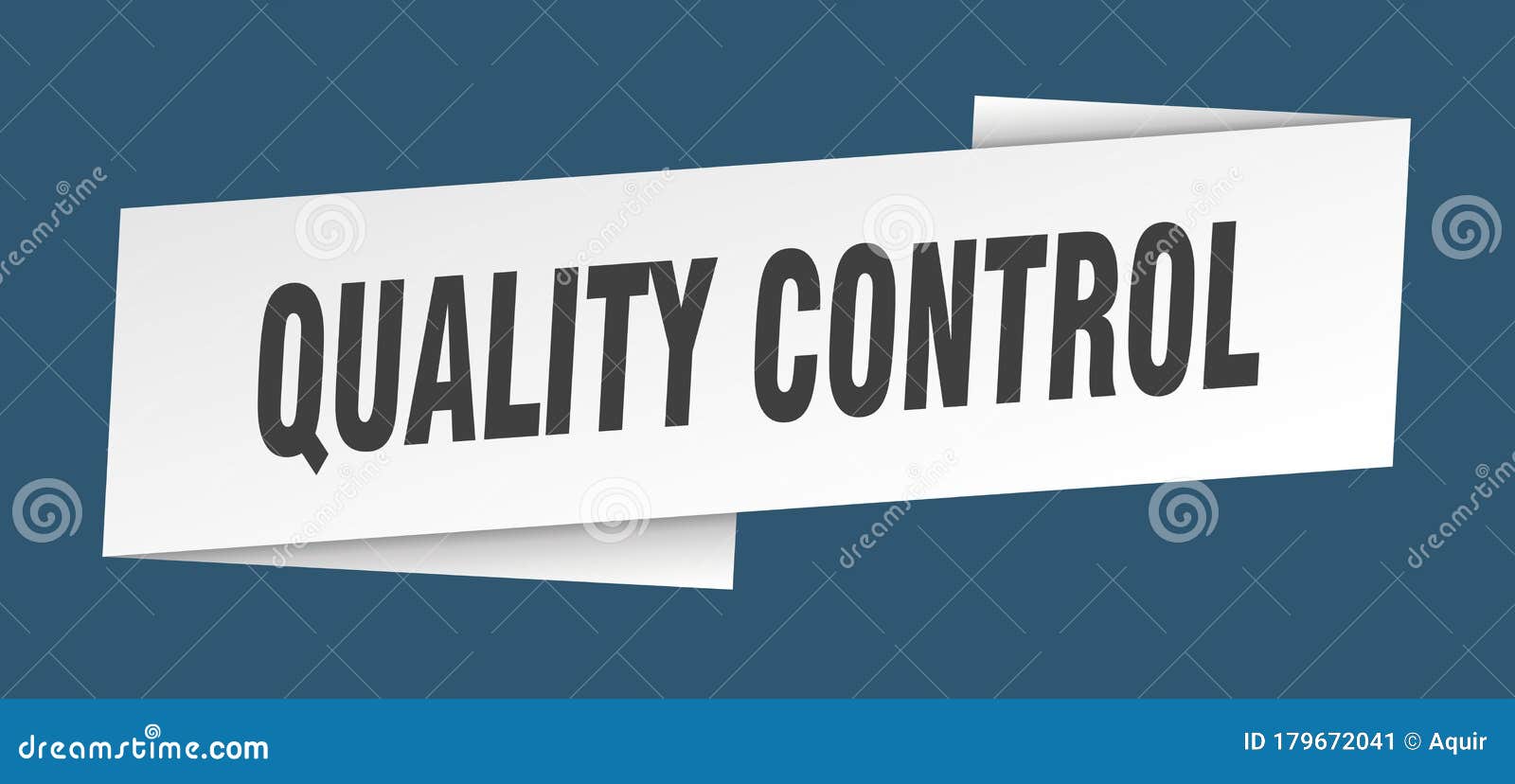 Quality Control Banner Template. Quality Control Ribbon Label Stock ...