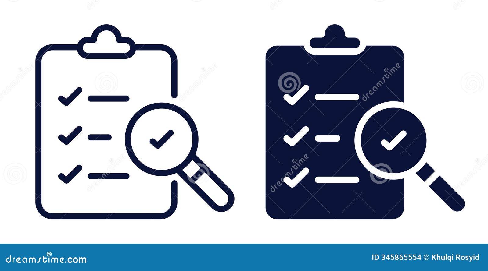 Quality Control Blue Color Editable Stroke and Solid Web Icon Set ...