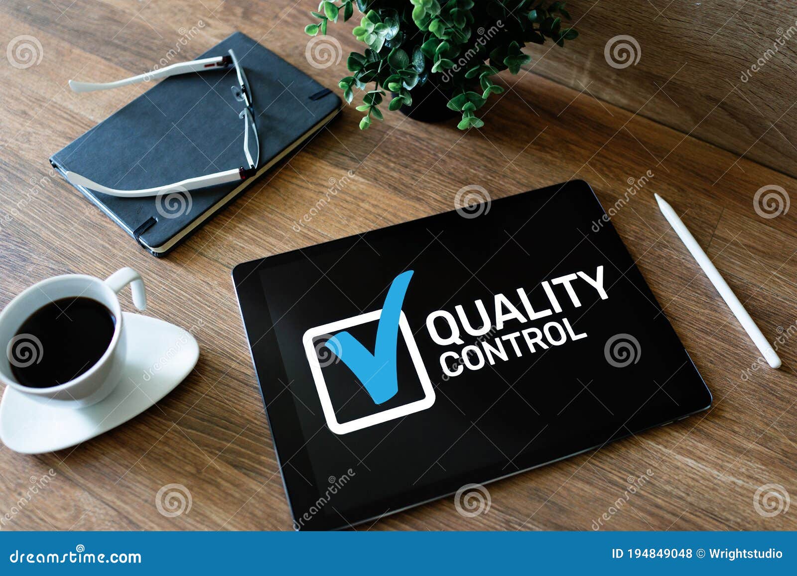 Quality Control Check Box on Device Screen. Standards, Certification ...