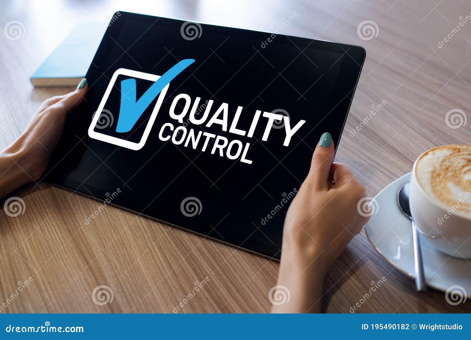 Quality Control Check Box on Device Screen. Standards, Certification ...