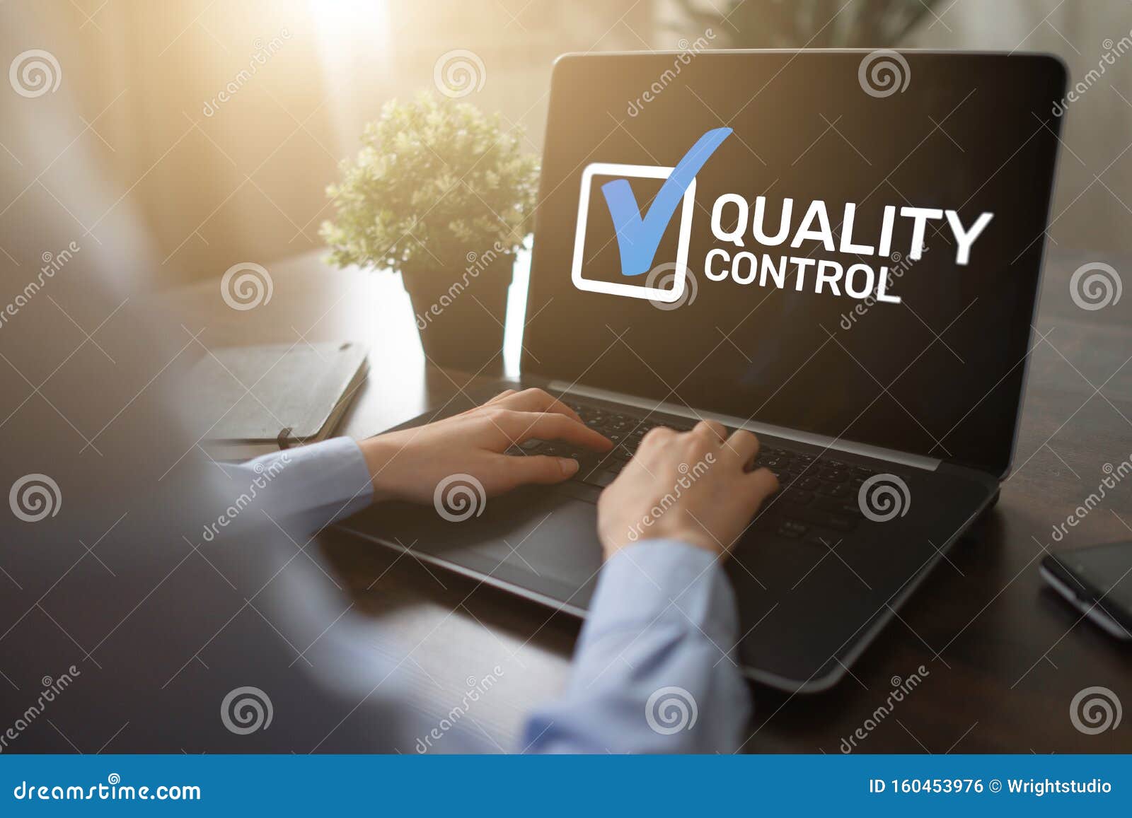 Quality Control Check Box on Device Screen. Standards and Certification ...