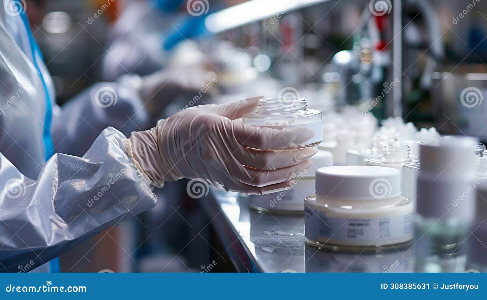 Quality Control in Cosmetics Manufacturing. Generative Ai Stock ...