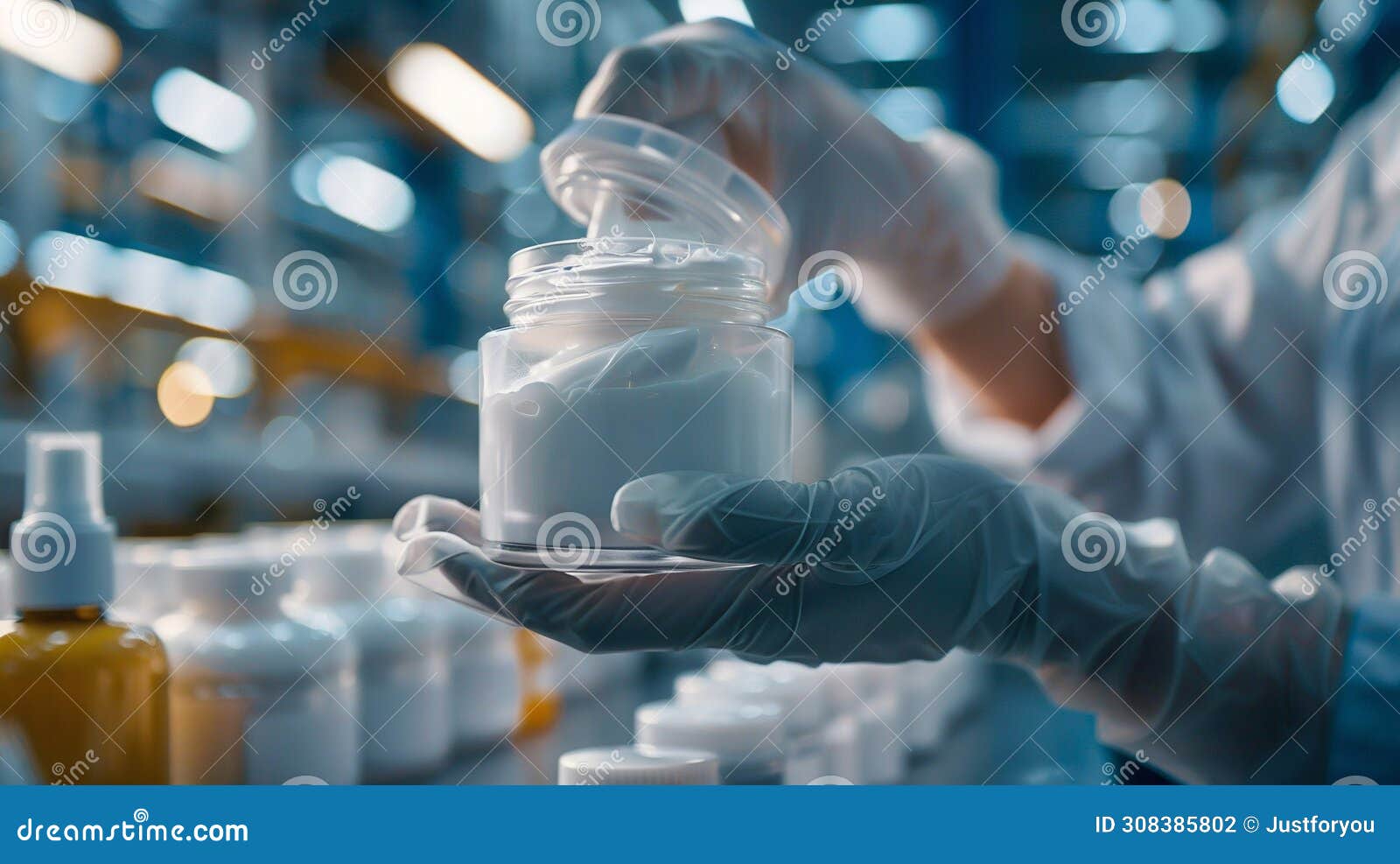 Quality Control in Cosmetics Manufacturing. Generative Ai Stock ...