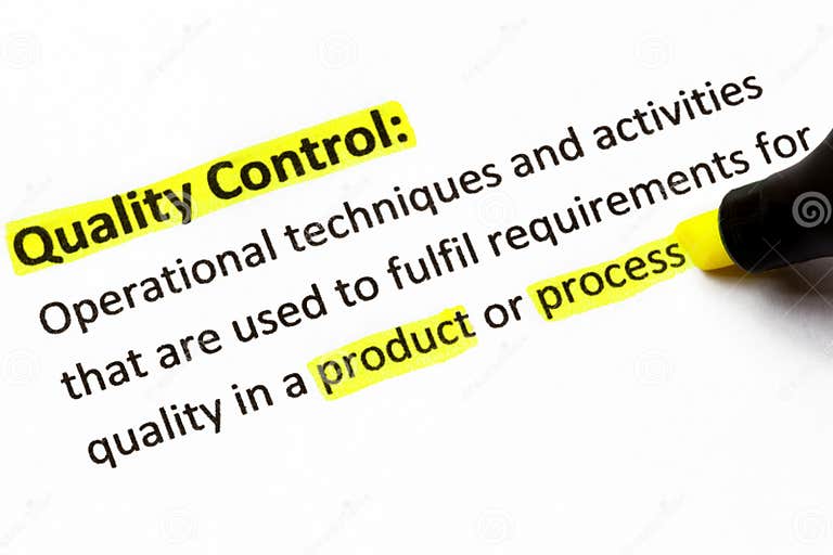 Quality Control Definition stock photo. Image of quality - 29252850