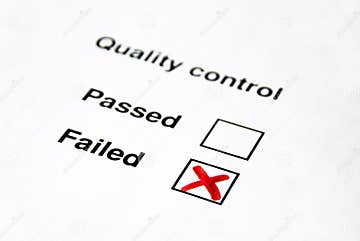Quality control - failed stock photo. Image of customer - 14905796