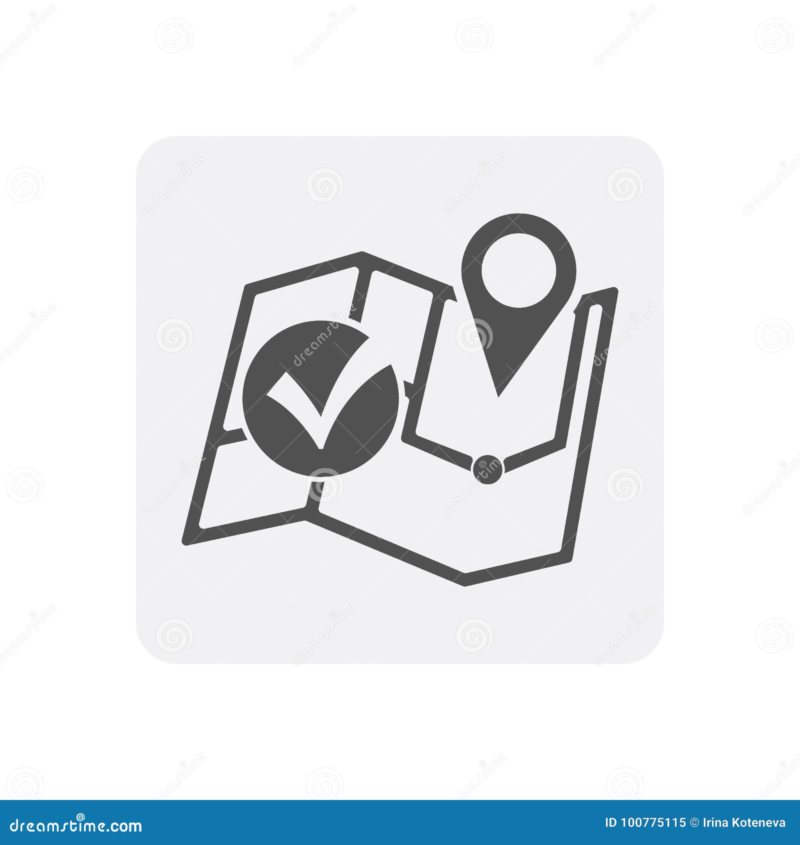 Quality Control at Home Icon with Pin Pointer Stock Vector ...