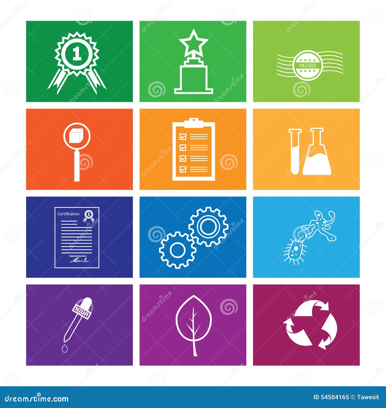 Quality Control Icon Set Windows Flat Line Stock Vector - Illustration ...