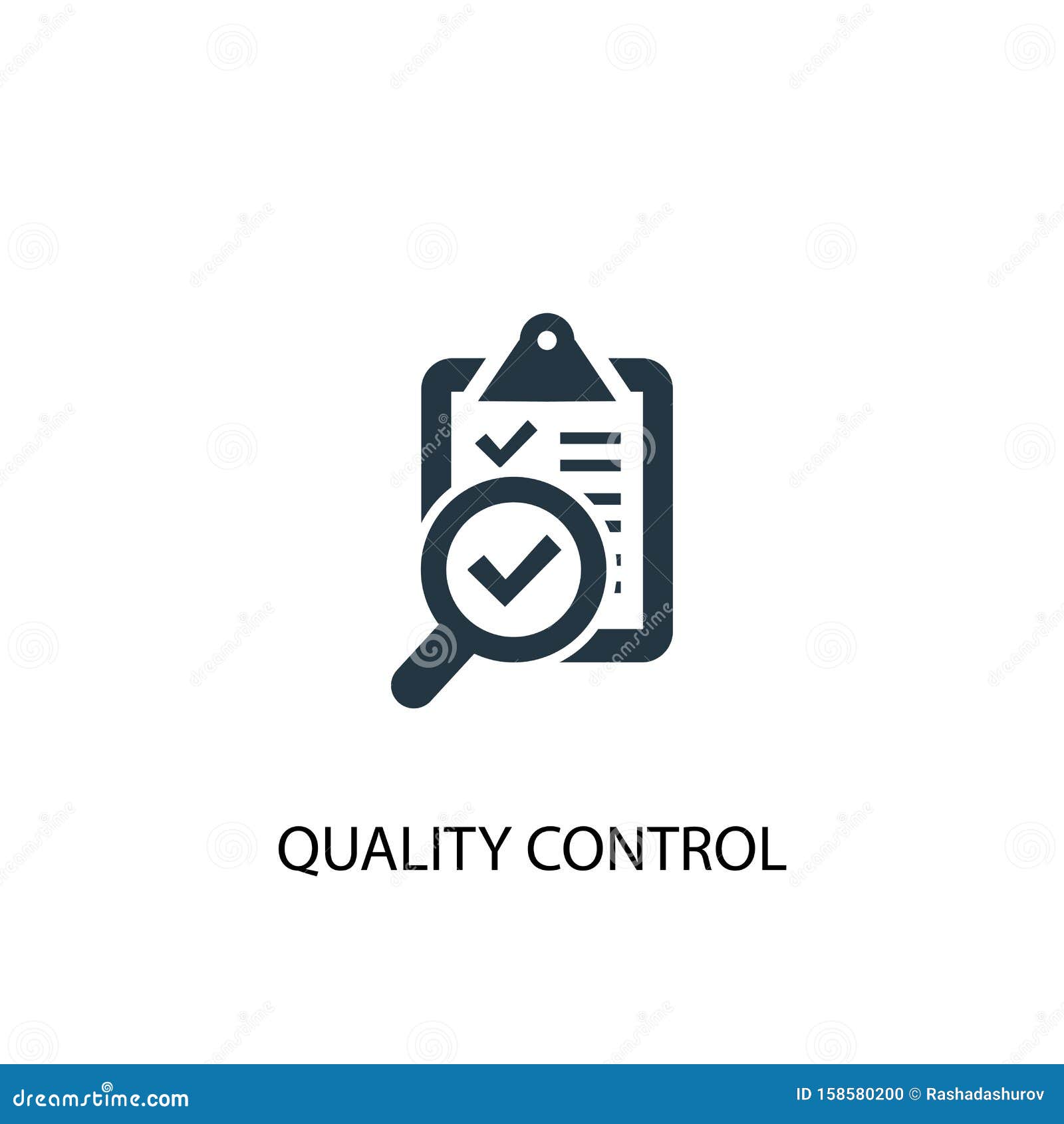 Quality Control Icon. Simple Element Stock Vector - Illustration of ...