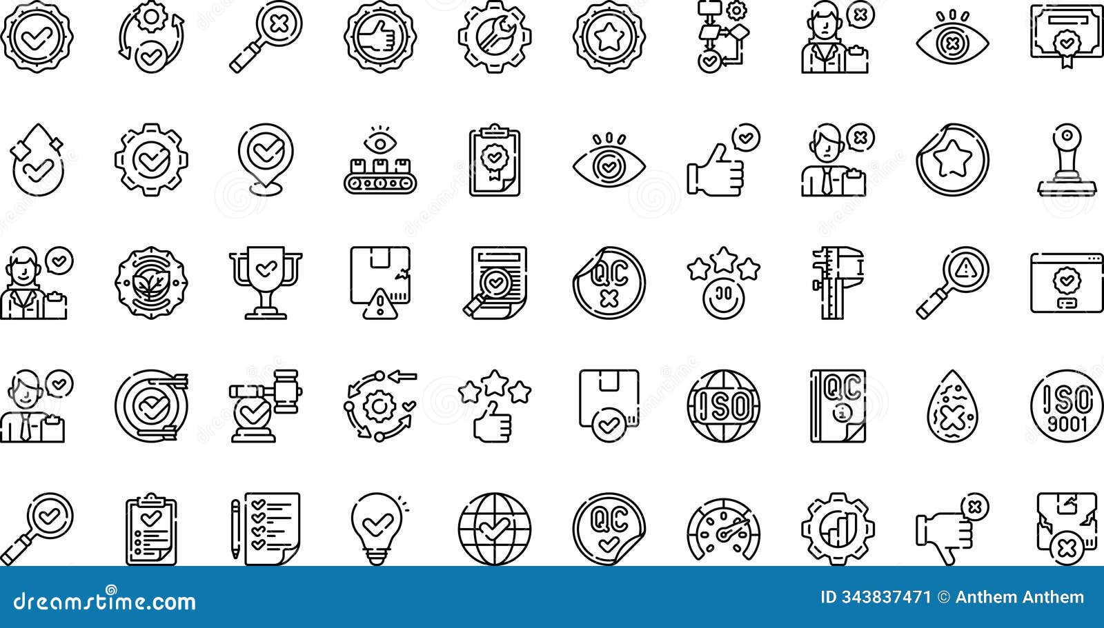 Quality Control Icons High-Quality Vector Icons Collection with ...