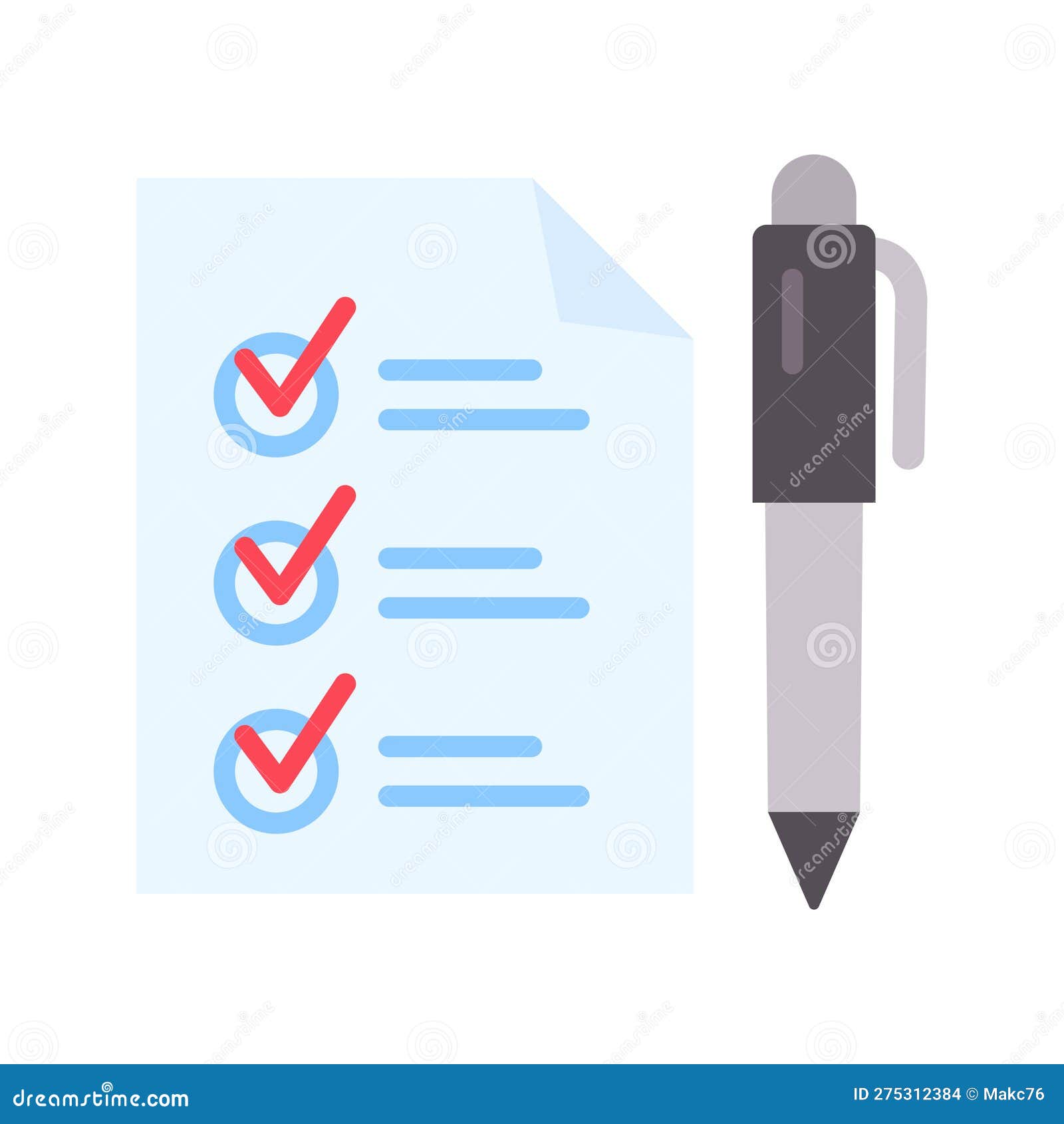 Quality Control and Inspection Icon. Excellent Quality Survey Checklist ...