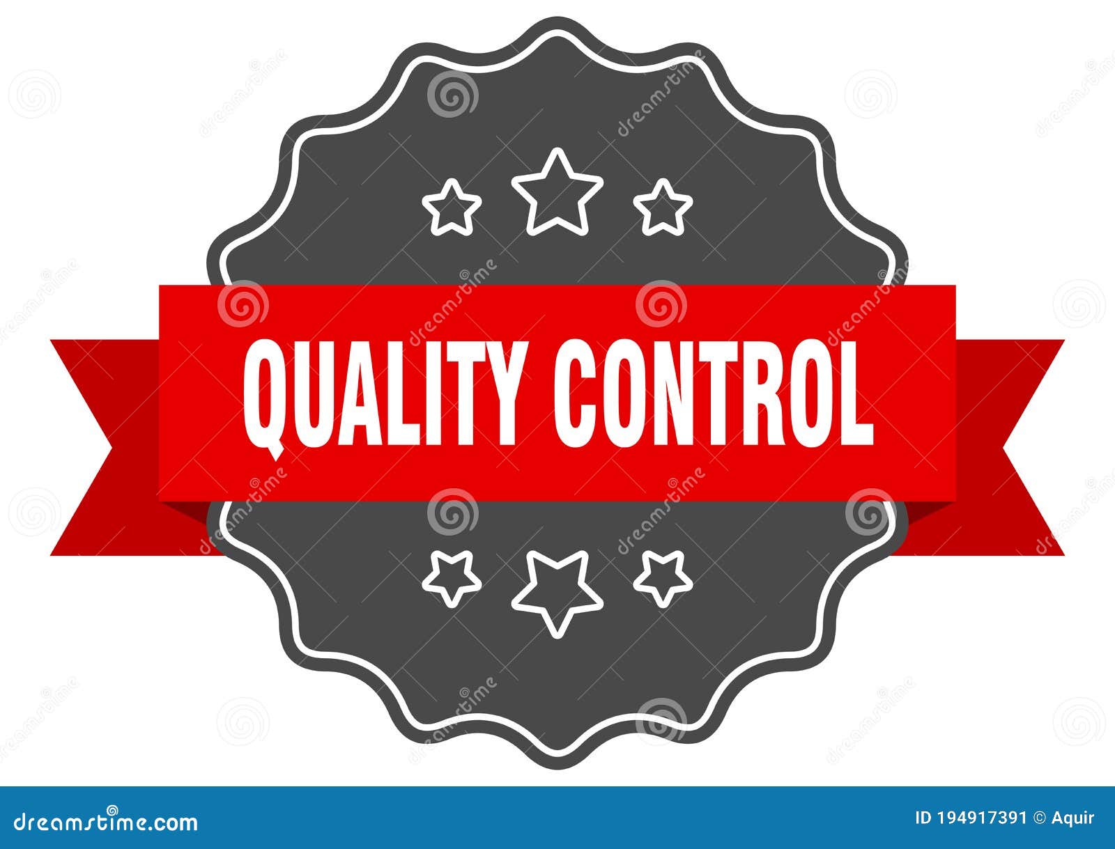 Quality control label stock vector. Illustration of vector - 194917391