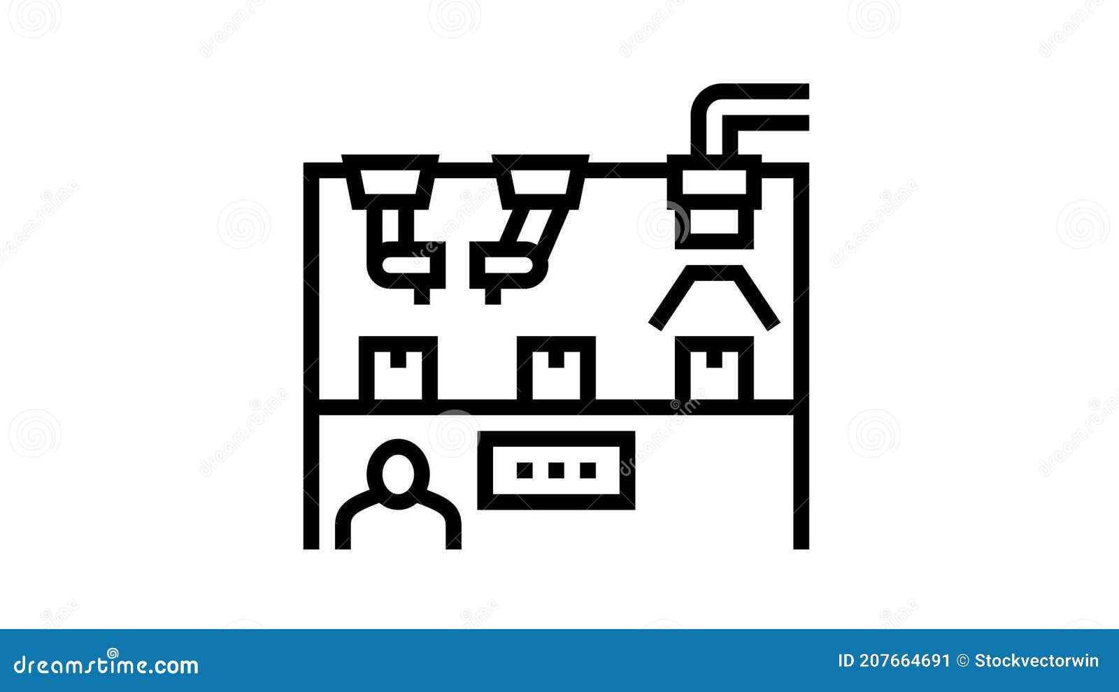Quality Control Machine Line Icon Animation Stock Video - Video of ...