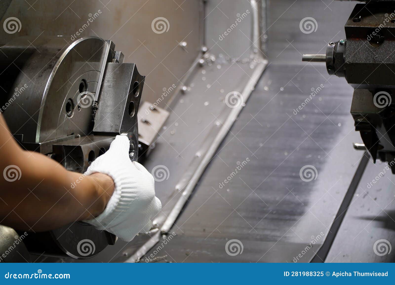 Quality Control Manufacturing.Hands of an Engineer Measures a Metal ...