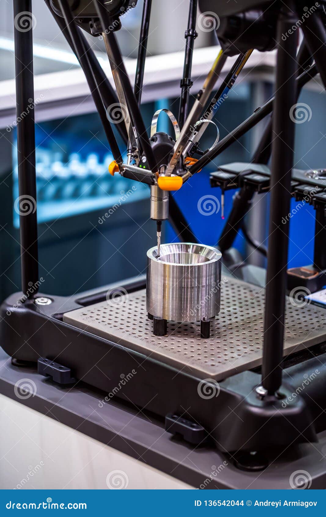 Quality Control Measurement Probe. Metalworking CNC Milling Machine ...