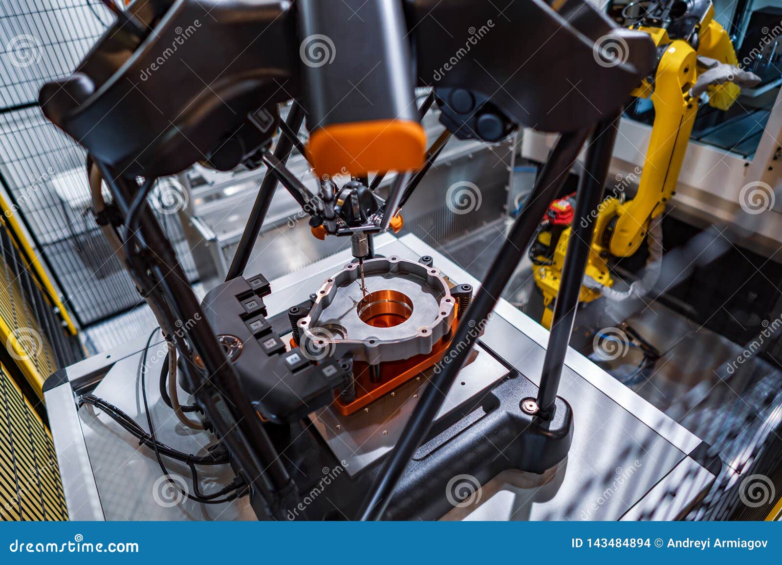 Quality Control Measurement Probe. Metalworking CNC Milling Machine ...