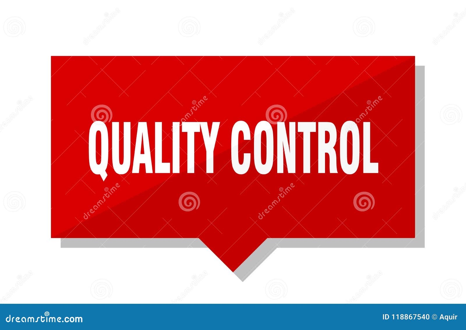 Quality control price tag stock vector. Illustration of mark - 118867540