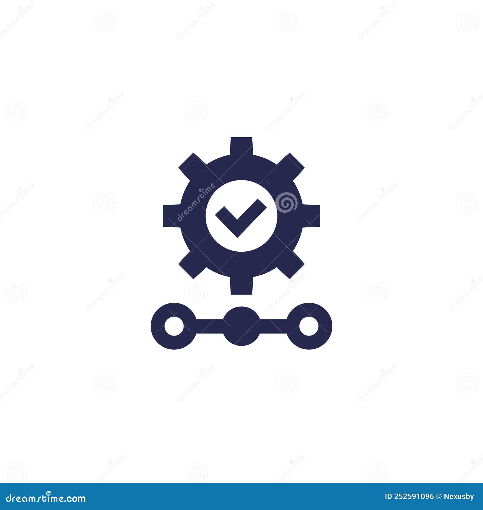 Quality Control of Production Icon Stock Vector - Illustration of belt ...
