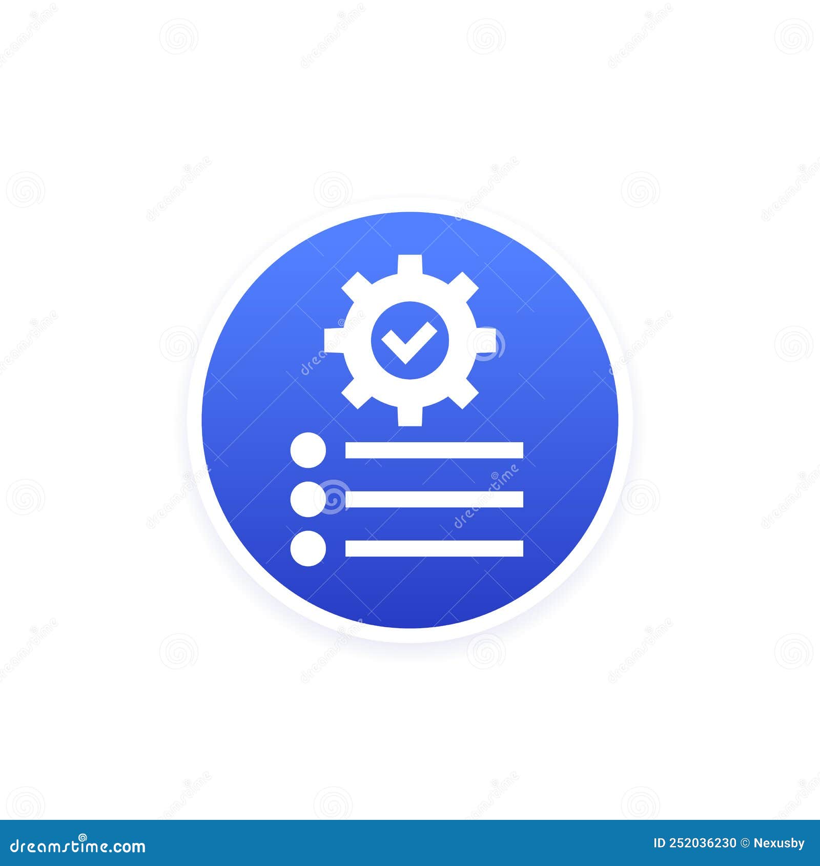Quality Control in Production Icon, Vector Stock Vector - Illustration ...
