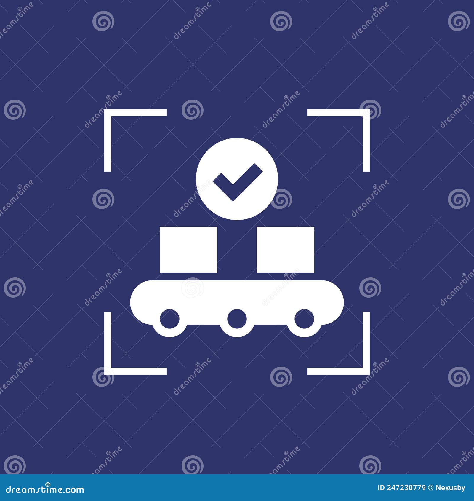 Quality Control in Production, Manufacturing Icon Stock Vector ...