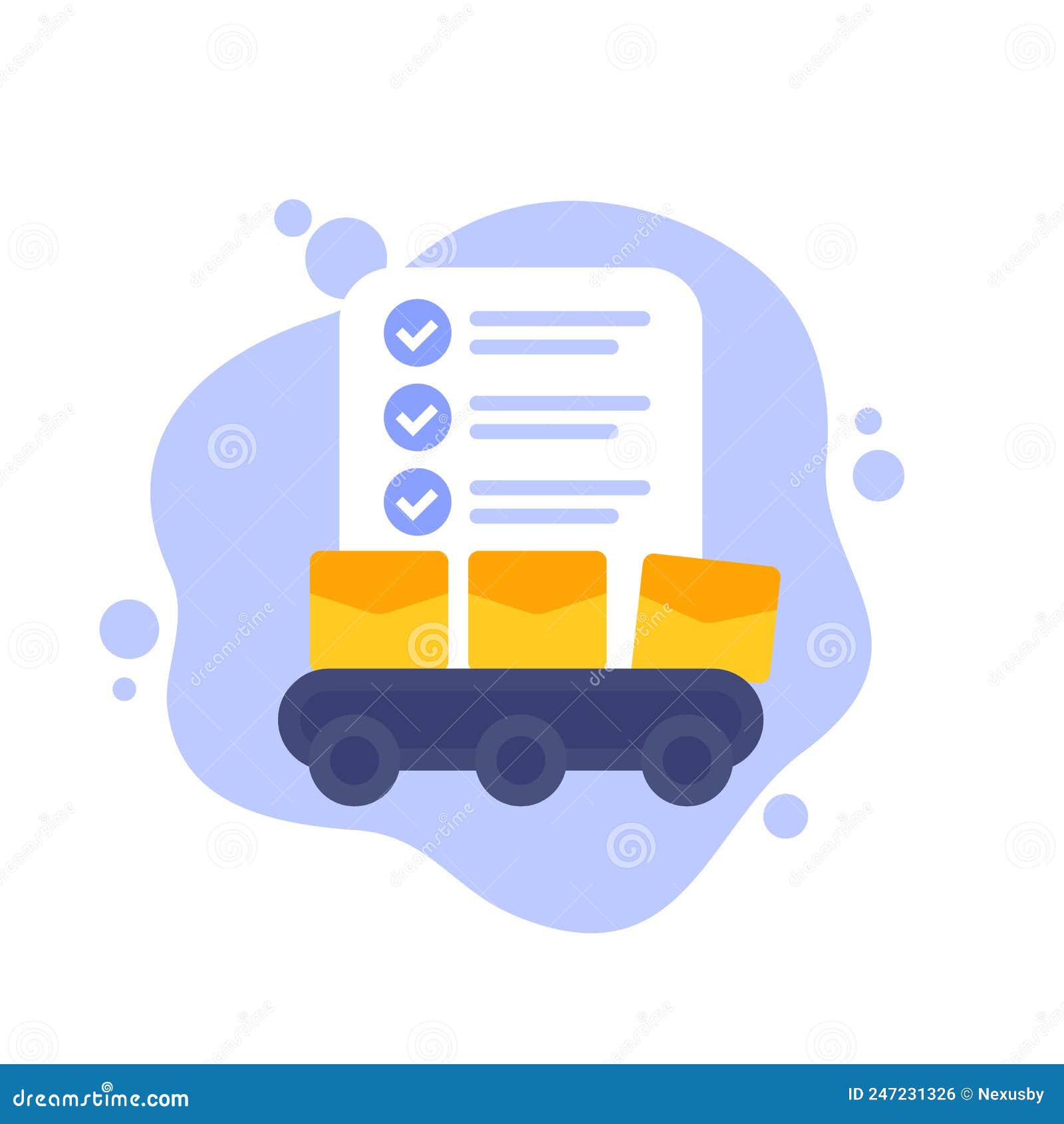 Quality Control in Production Vector Illustration Stock Vector ...