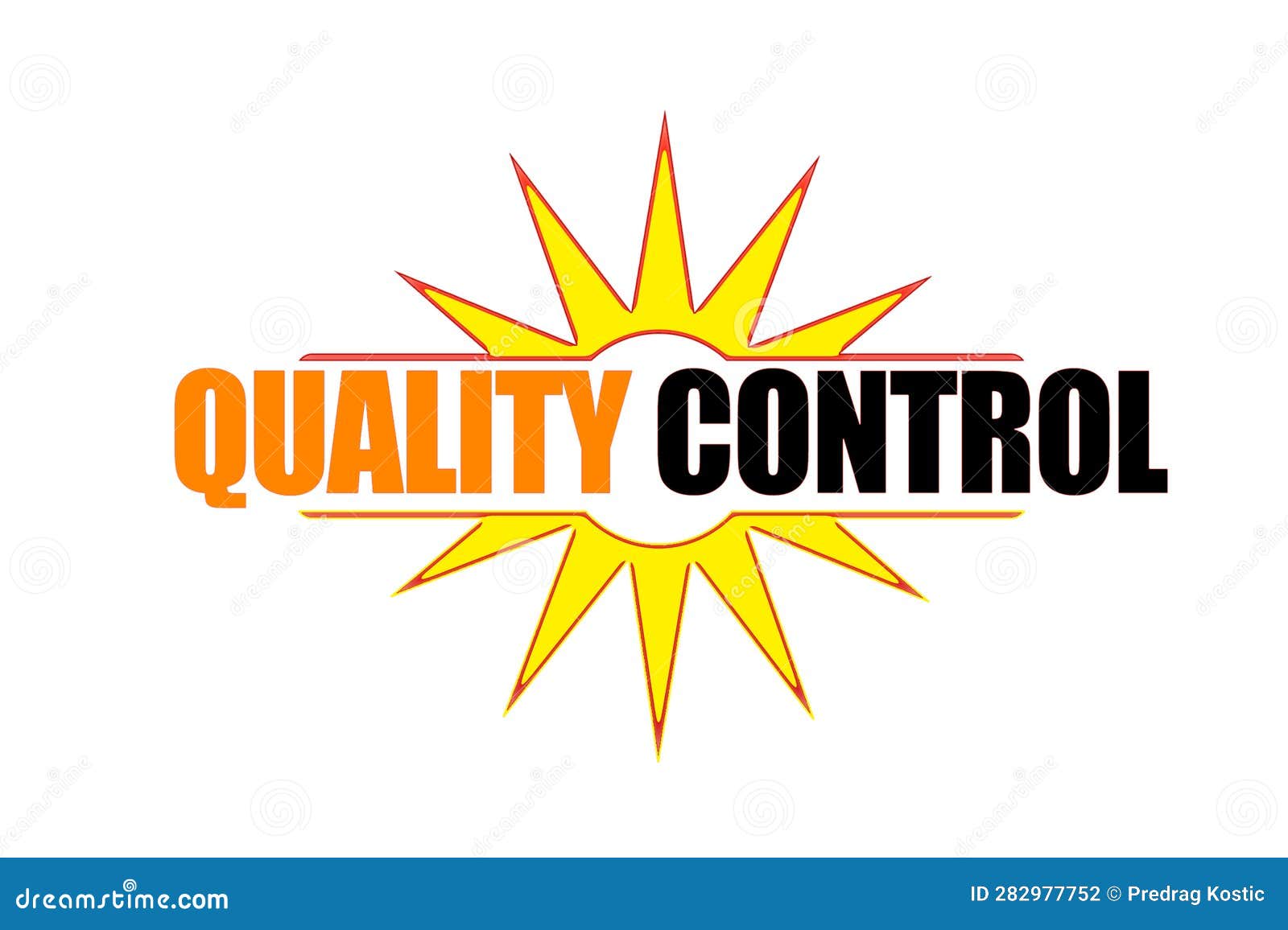 Quality control stock illustration. Illustration of poster - 282977752