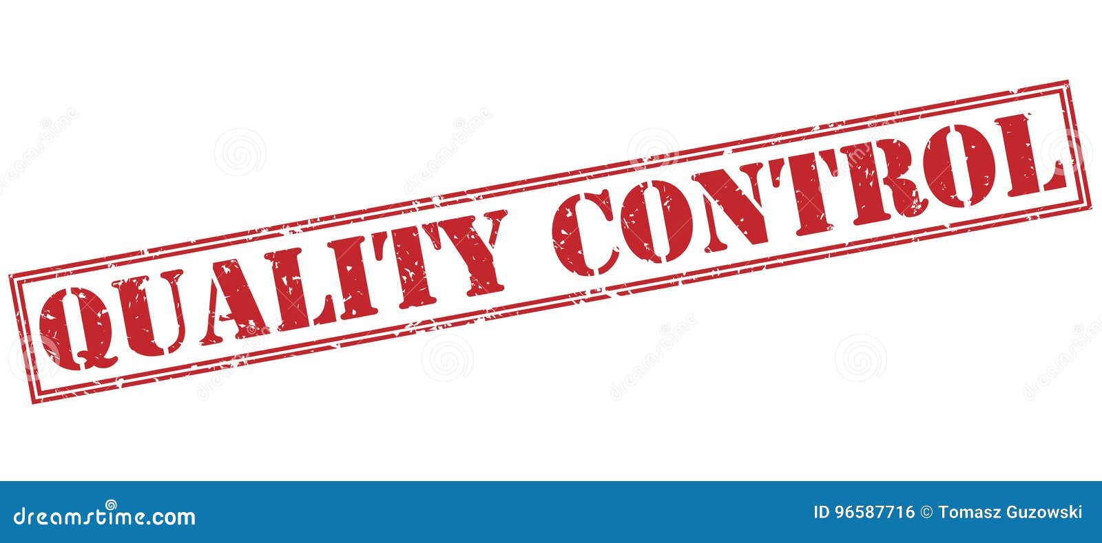 Quality control red stamp stock illustration. Illustration of button ...