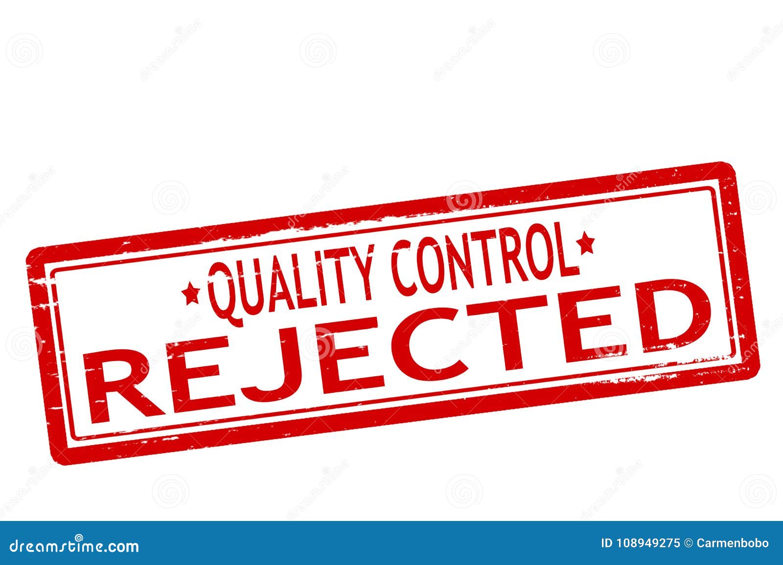 Quality control rejected stock illustration. Illustration of mark ...