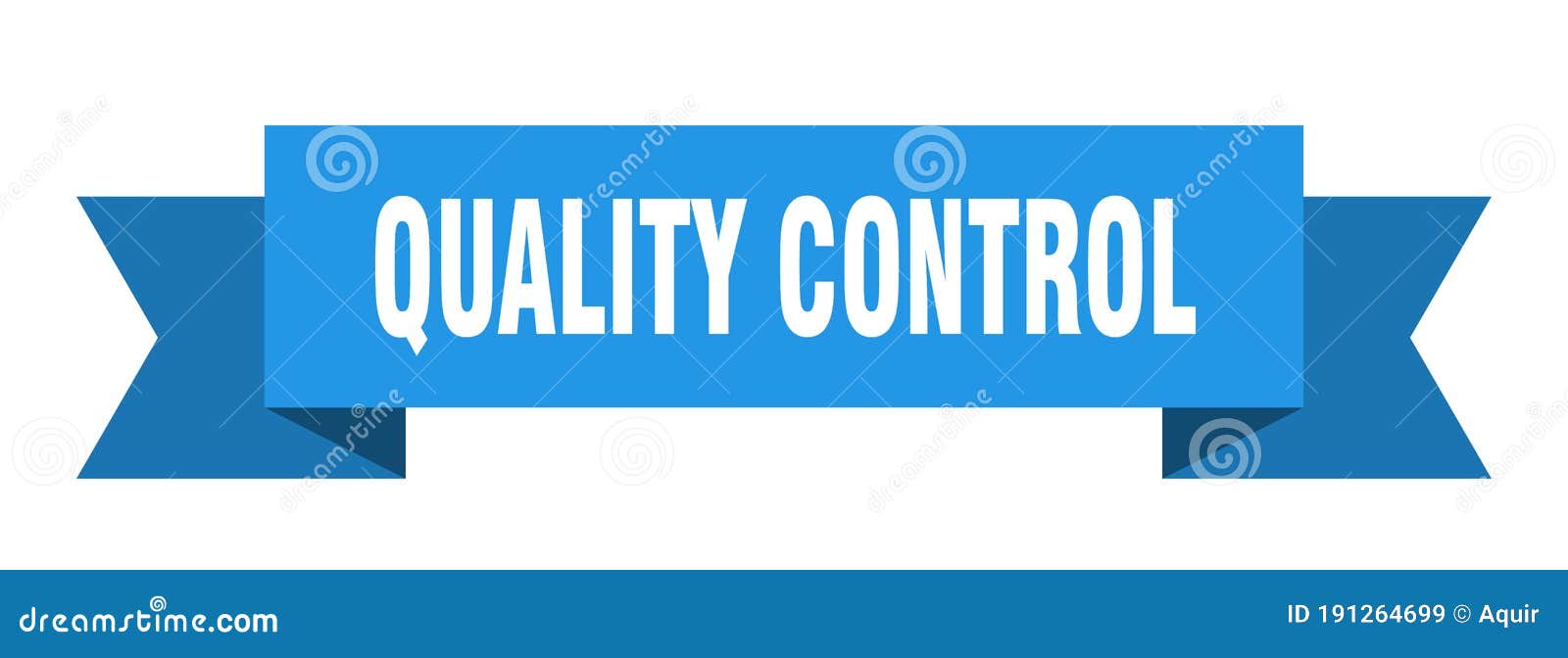 Quality control ribbon. stock vector. Illustration of flyer - 191264699
