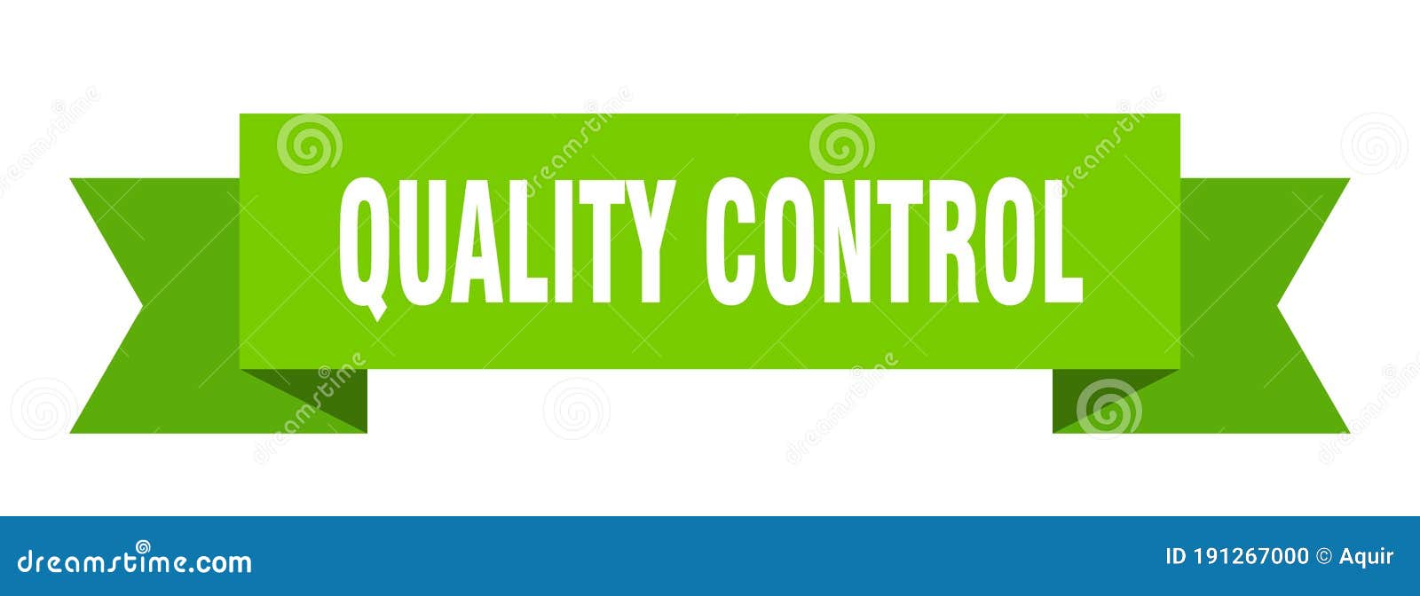 Quality control ribbon. stock vector. Illustration of sticker - 191267000