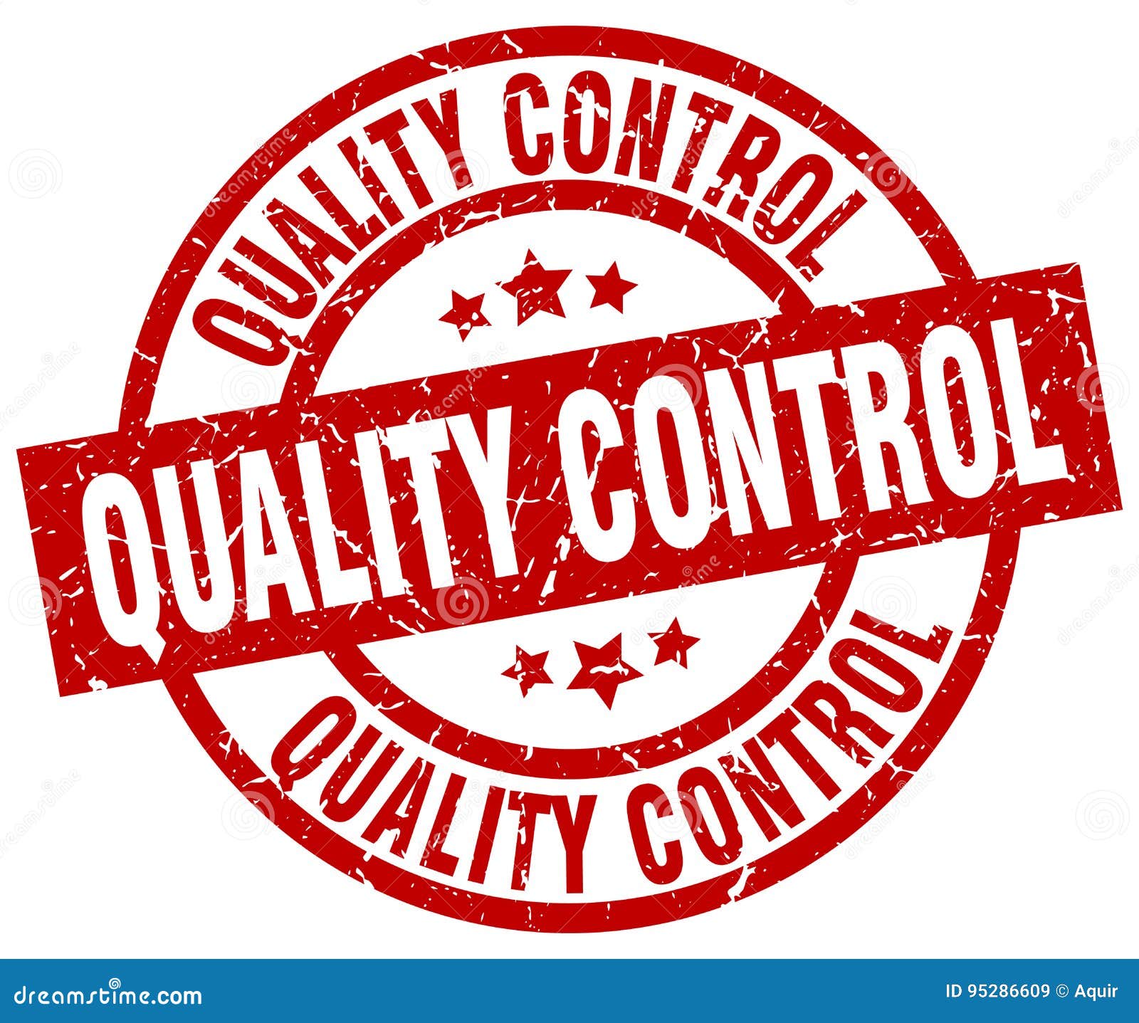 Quality Control Round Red Stamp Stock Vector - Illustration of peeler ...