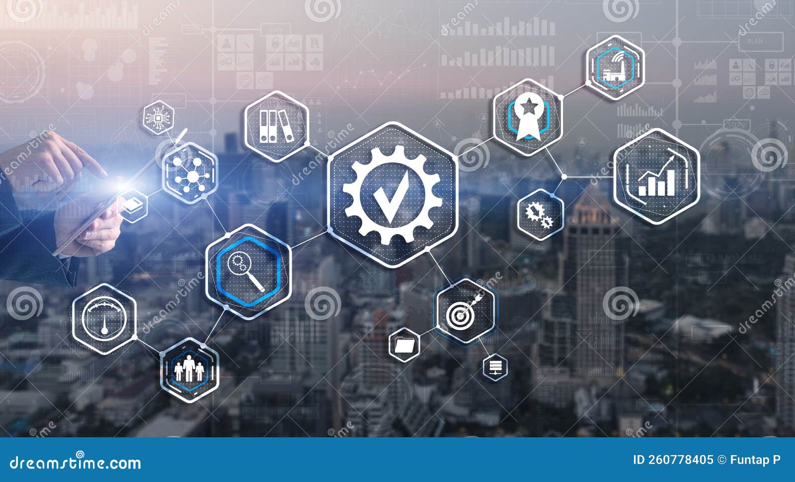 Quality Control Standard Certification Guarantee Click Stock Image ...