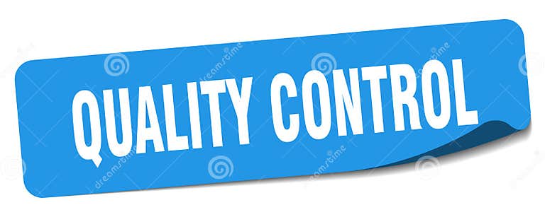 Quality Control Sticker. Quality Control Label Stock Vector - Illustration of sign, blue: 346329093