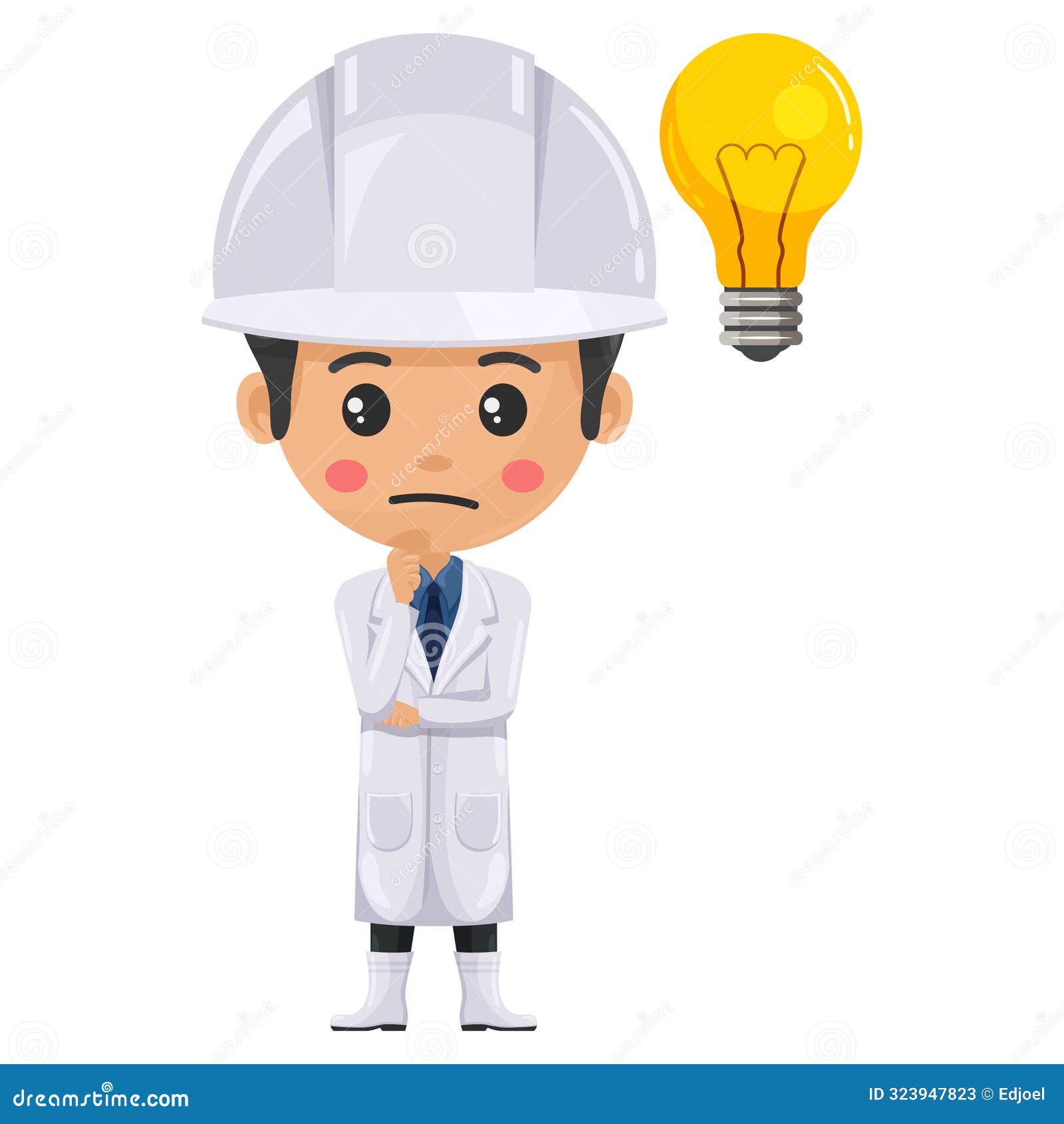 Quality Control Supervisor Expressing Doubt. Focus Representing An Idea. Question Sign For FAQ ...