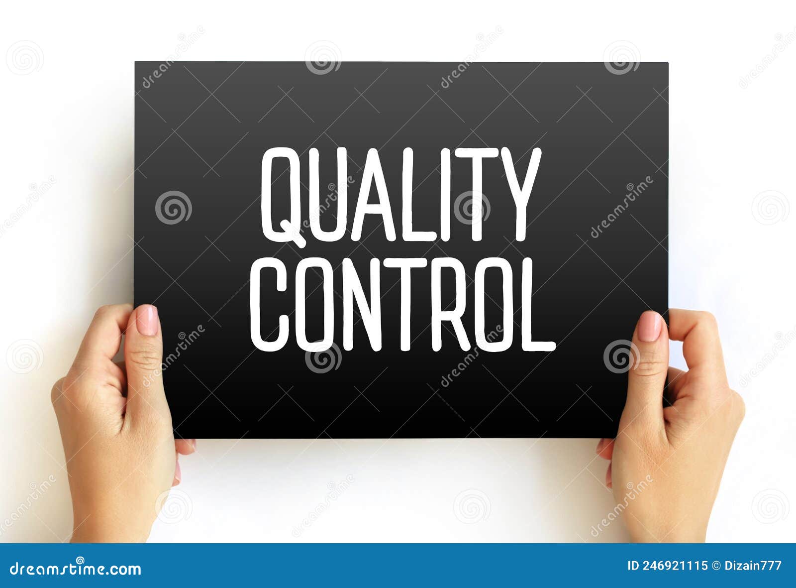 Quality Control Text on Card, Concept Background Stock Image - Image of ...