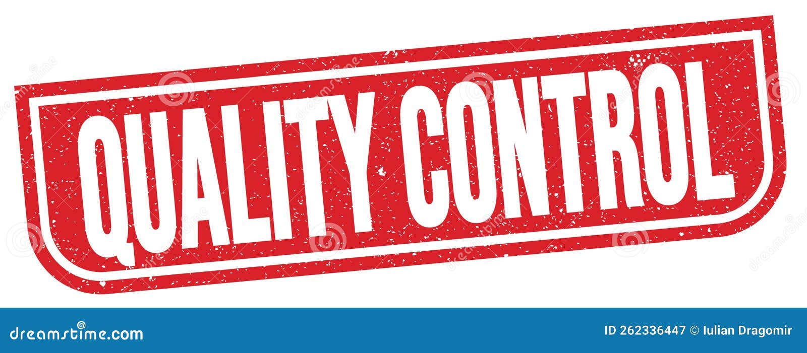 QUALITY CONTROL Text Written on Red Stamp Sign Stock Illustration ...