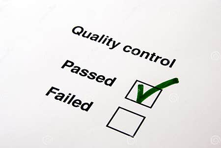 Quality control - yes stock image. Image of passed, checked - 14177243