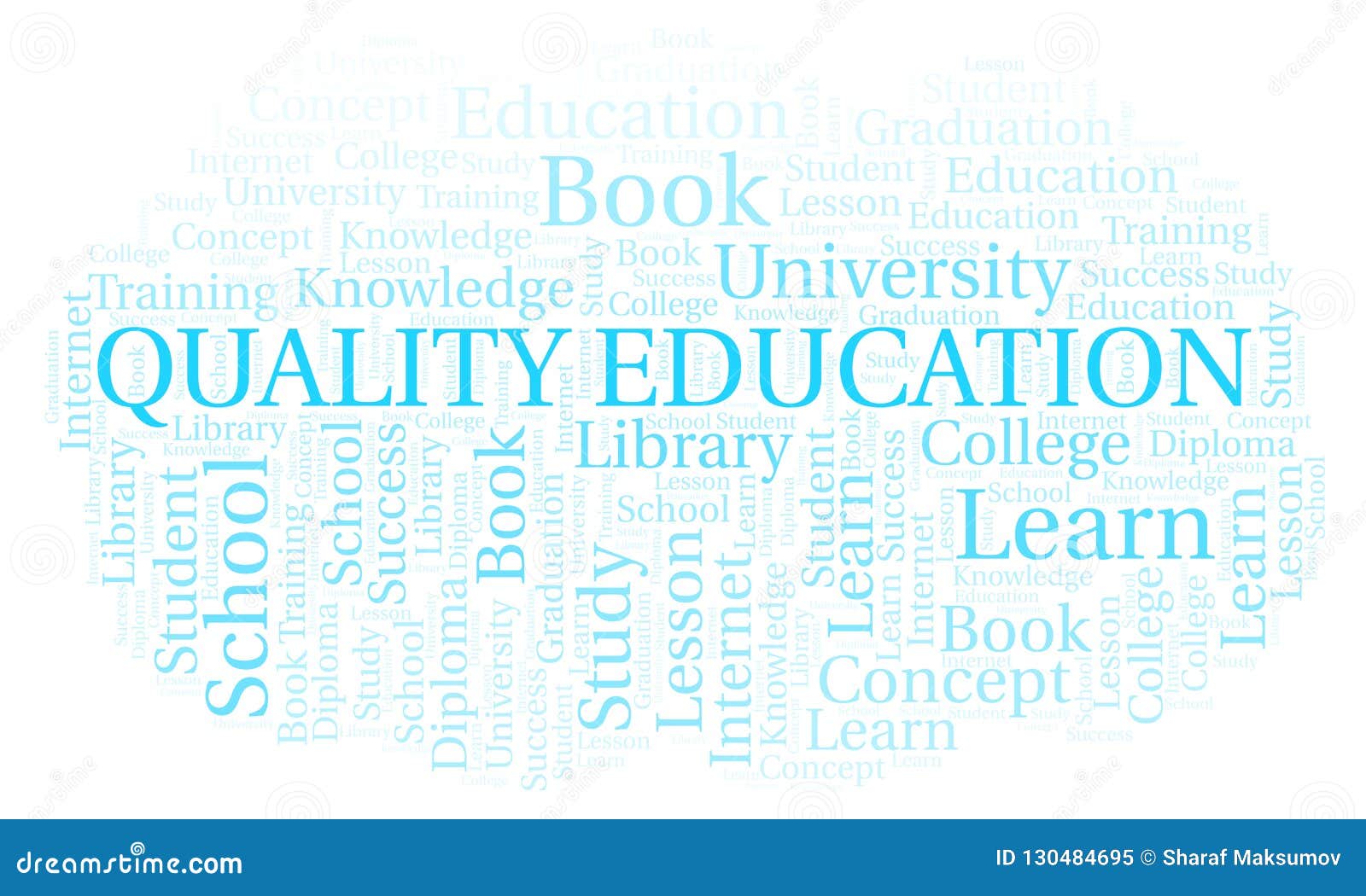 Quality Education Word Cloud. Stock Illustration - Illustration of ...