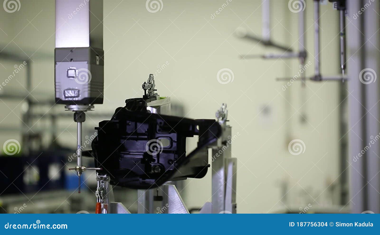 Quality Engineer Measuring Some Moldings, Components by Professional 3D ...