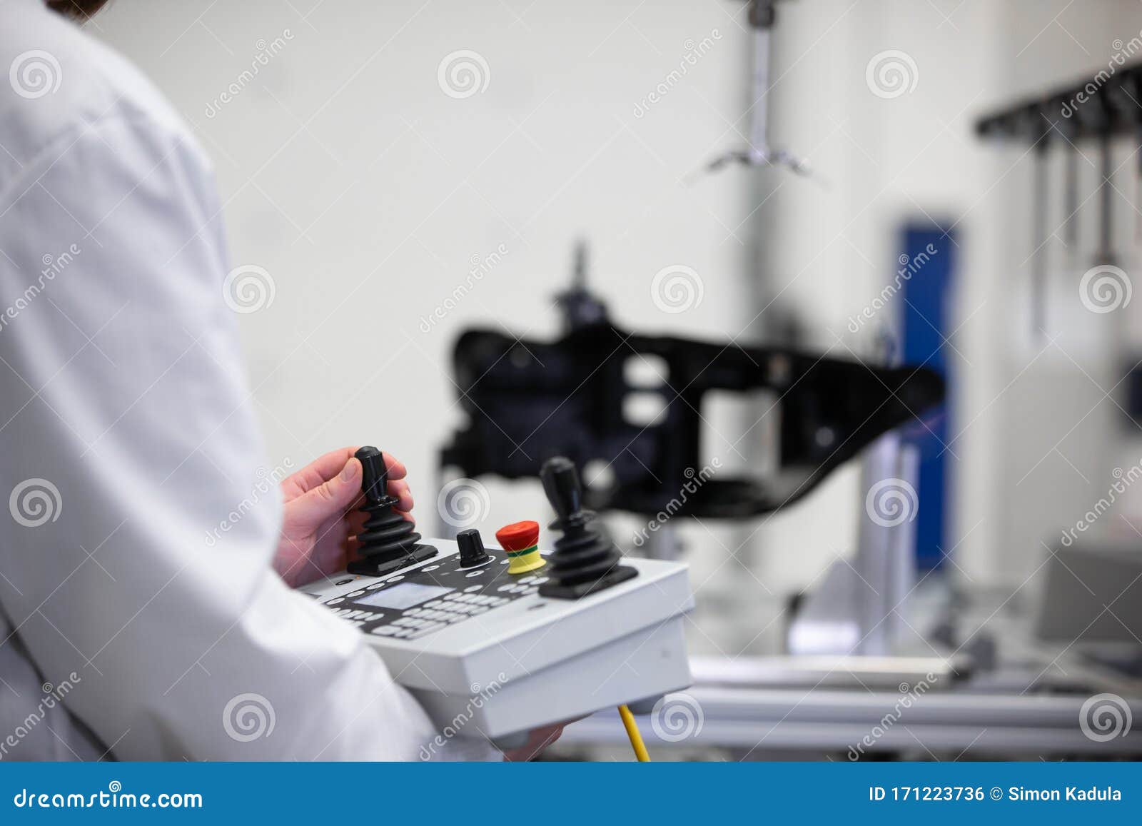 Quality Engineer Measuring Some Moldings, Components by Professional 3D ...