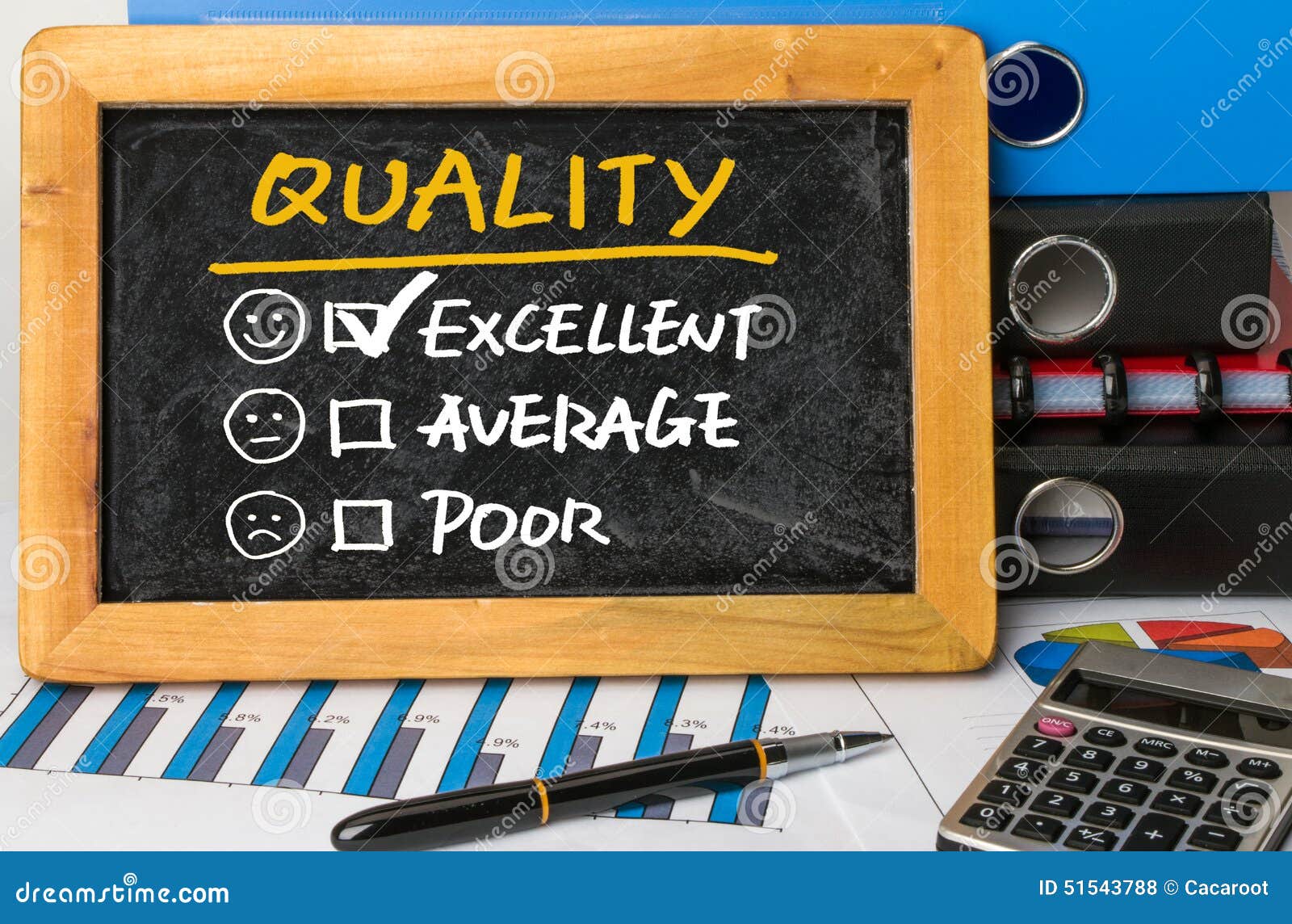 Quality evaluation concept stock photo. Image of control - 51543788