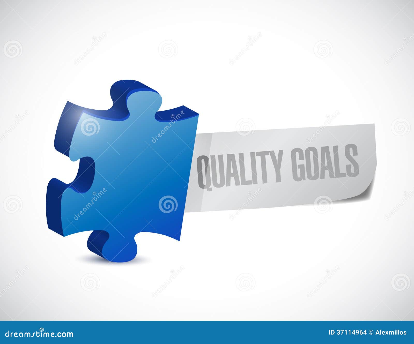 Quality Goals Puzzle Pieces Illustration Design Stock Illustration ...