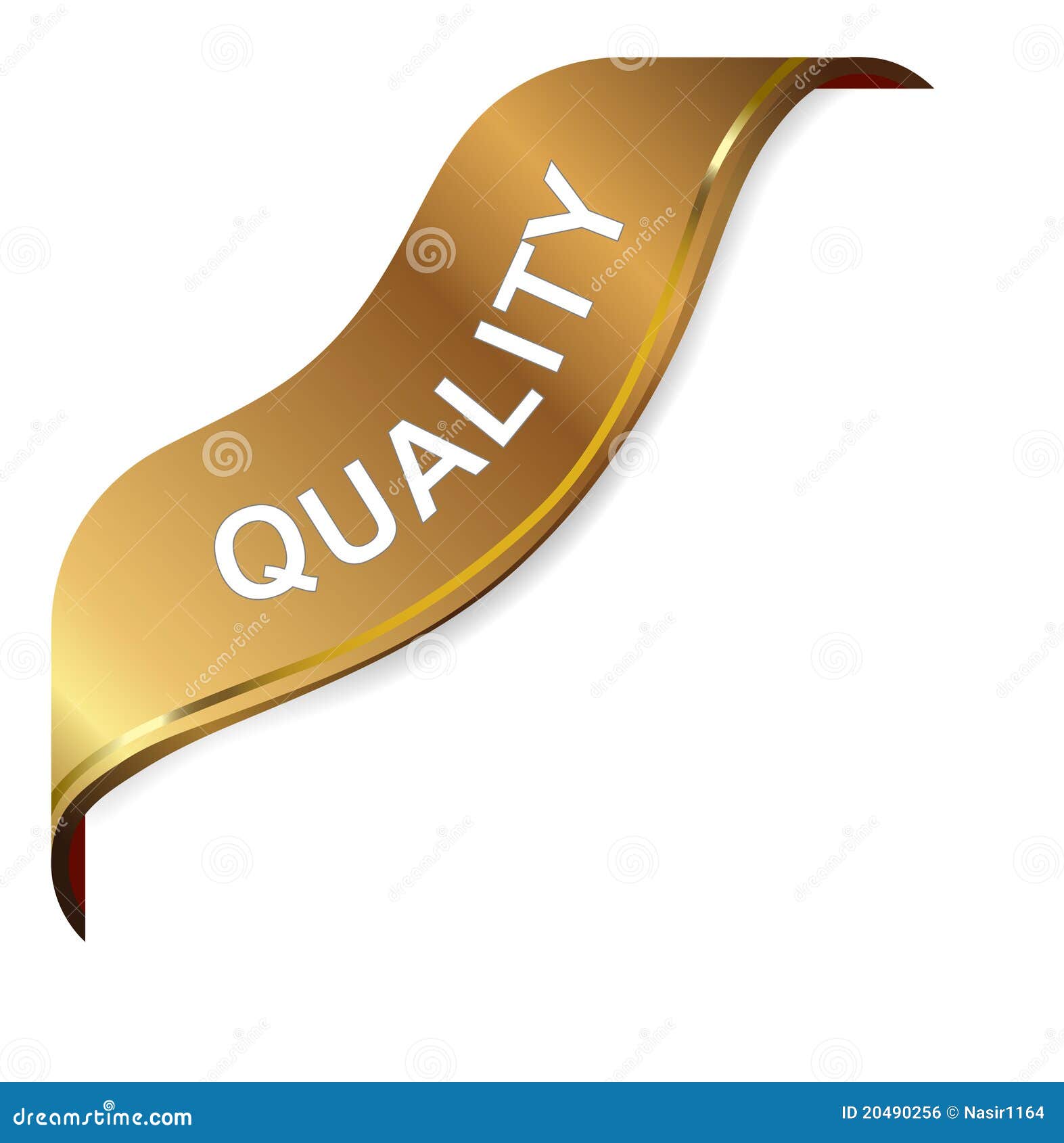 Quality Golden Corner Ribbon Stock Illustration - Illustration of badge ...