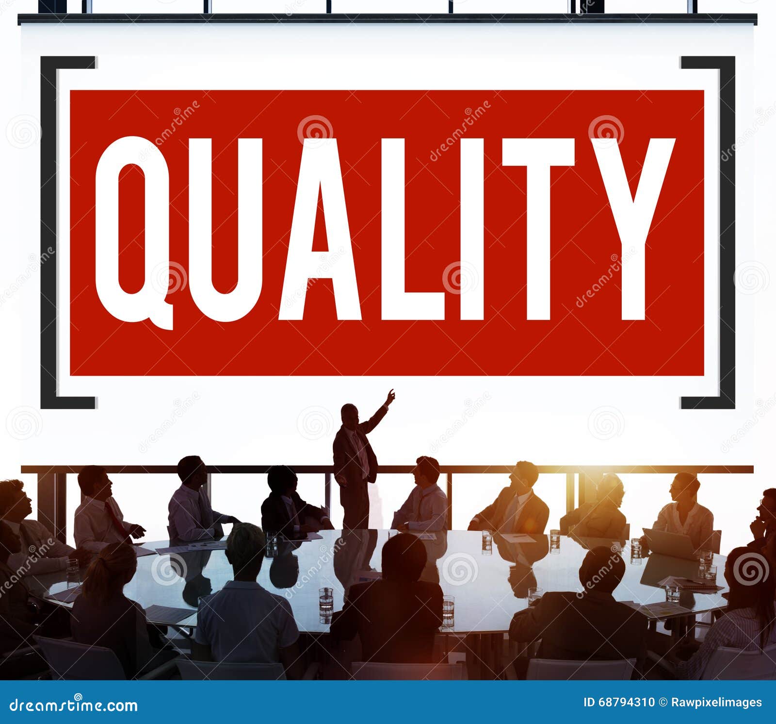 Quality Grade Level Guarantee Value Status Concept Stock Photo - Image ...