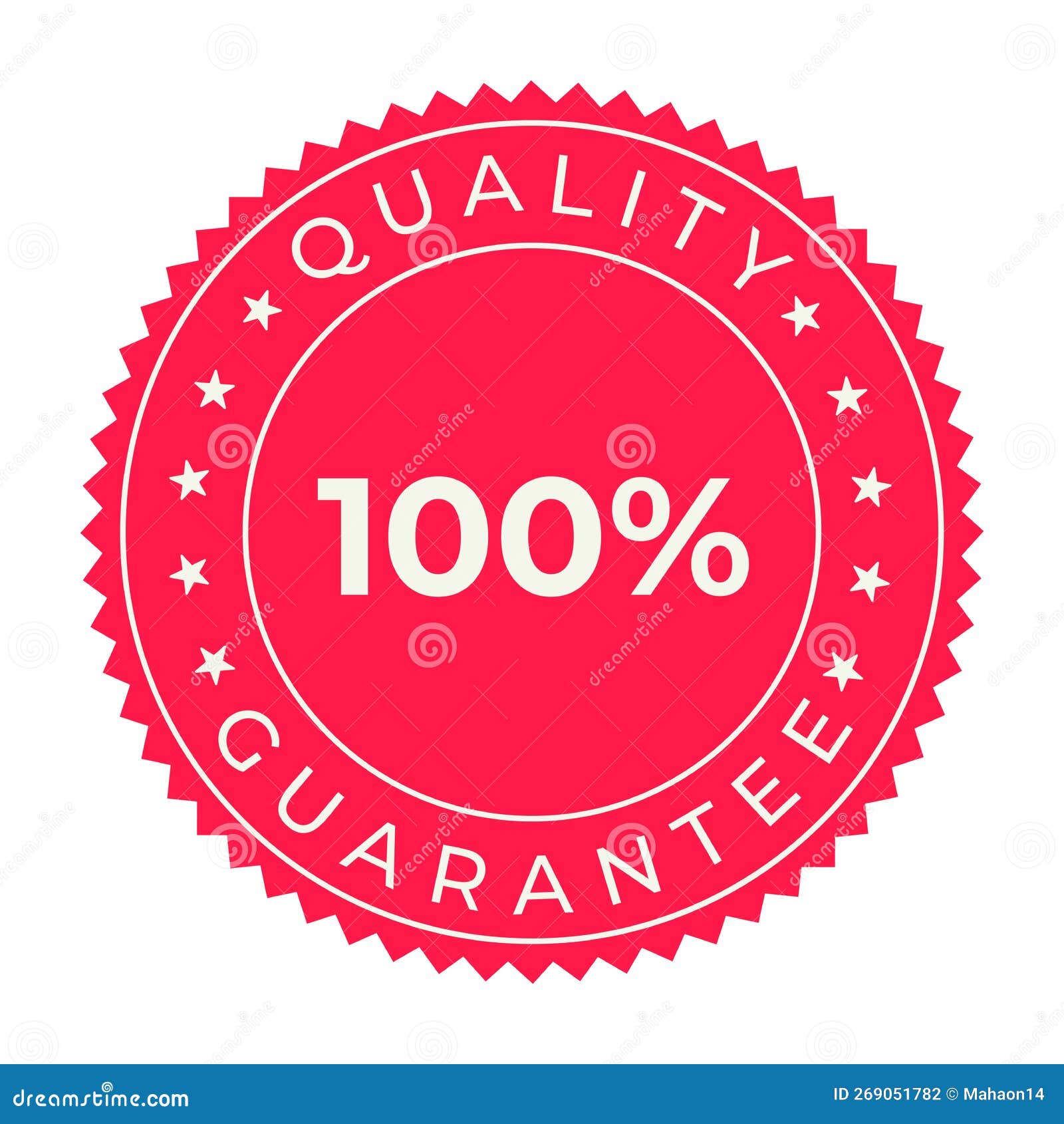 Quality guarantee mark stock vector. Illustration of business - 269051782