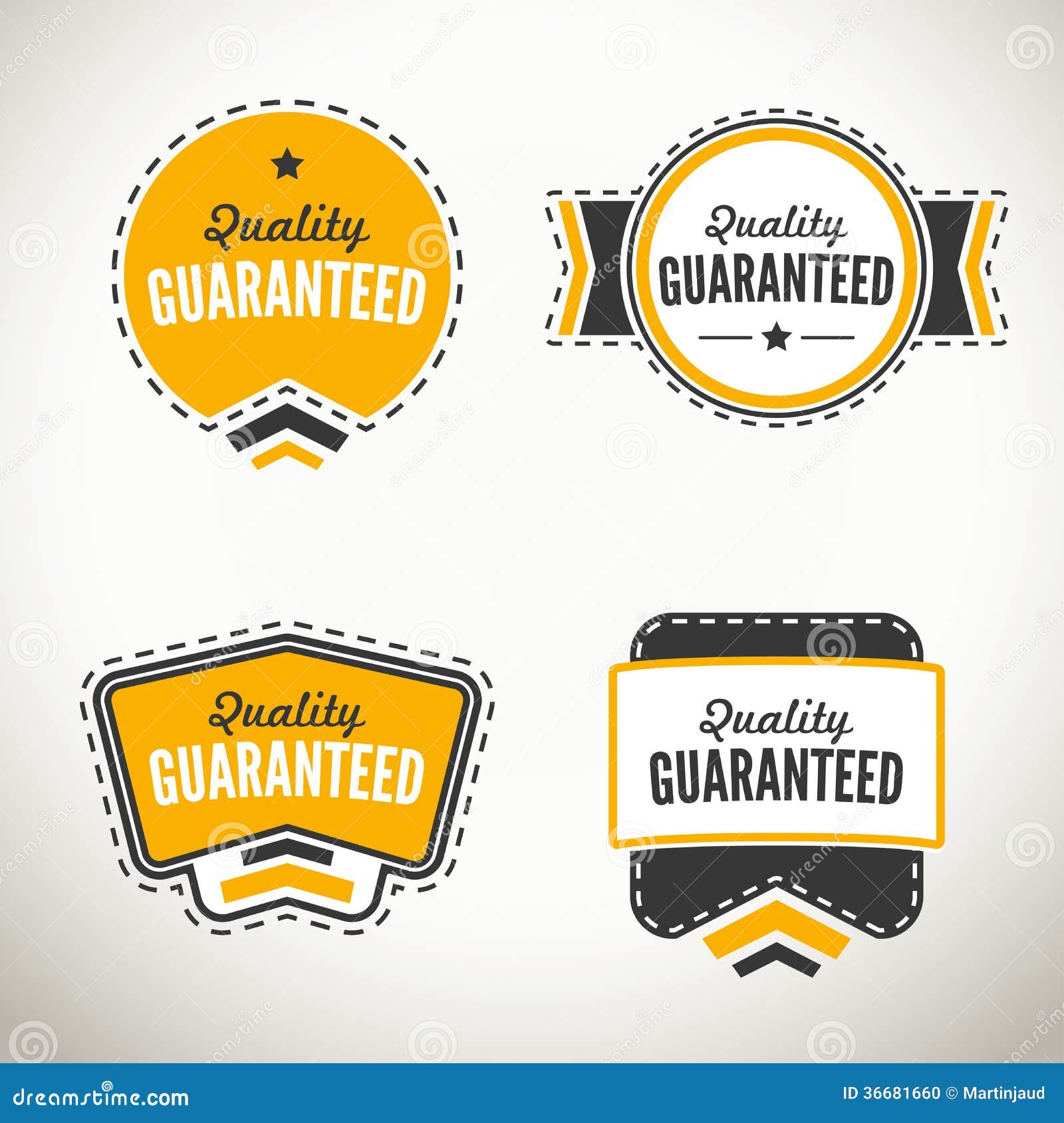 Quality Guarantee Seals and Badges Stock Vector - Illustration of ...