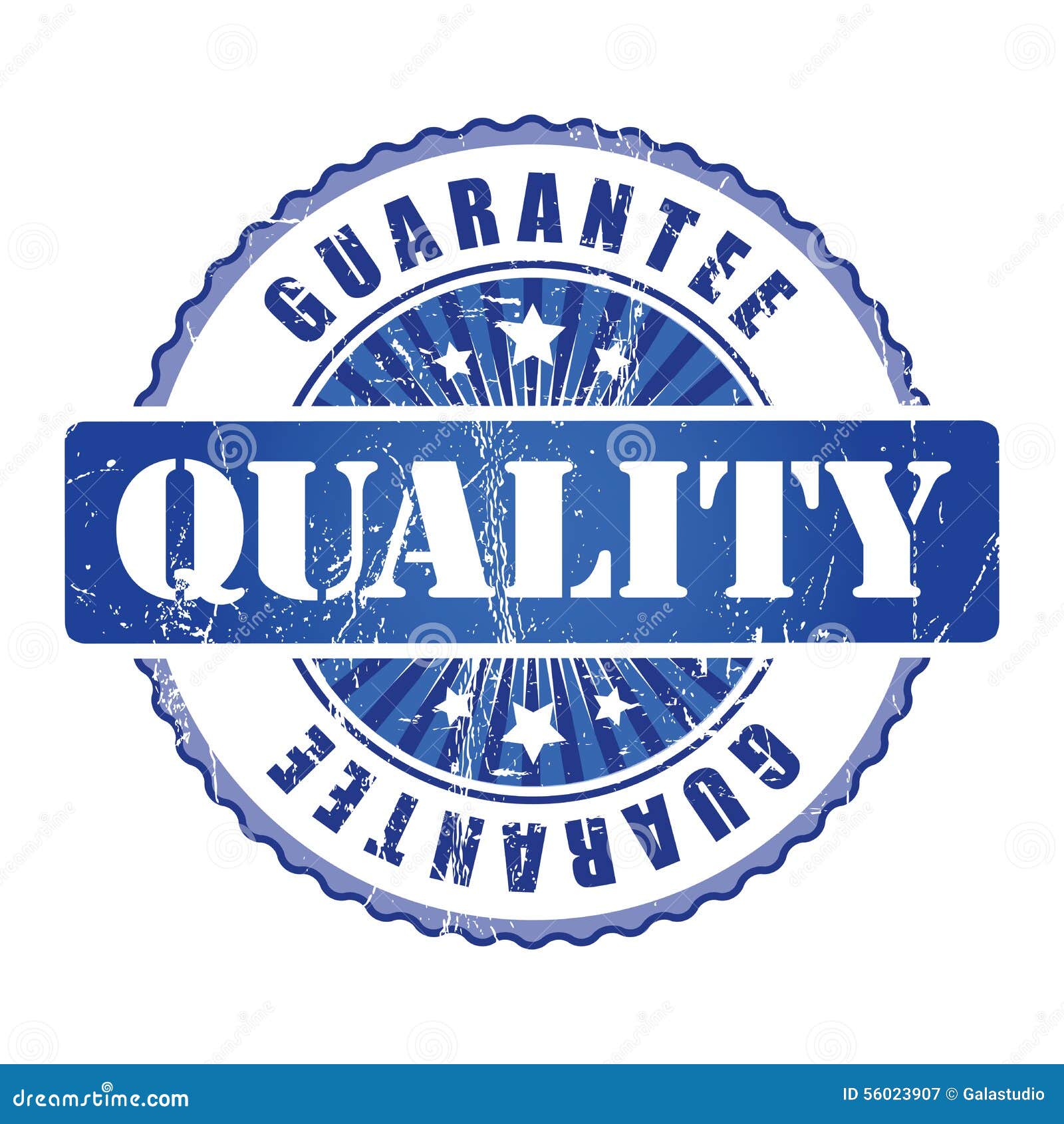 Quality Guarantee Stamp with Stars. Stock Illustration - Illustration ...