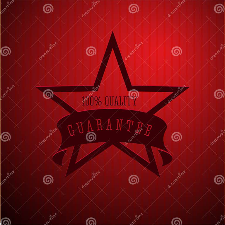 Quality Guarantee Star with Ribbon Stock Vector - Illustration of ...