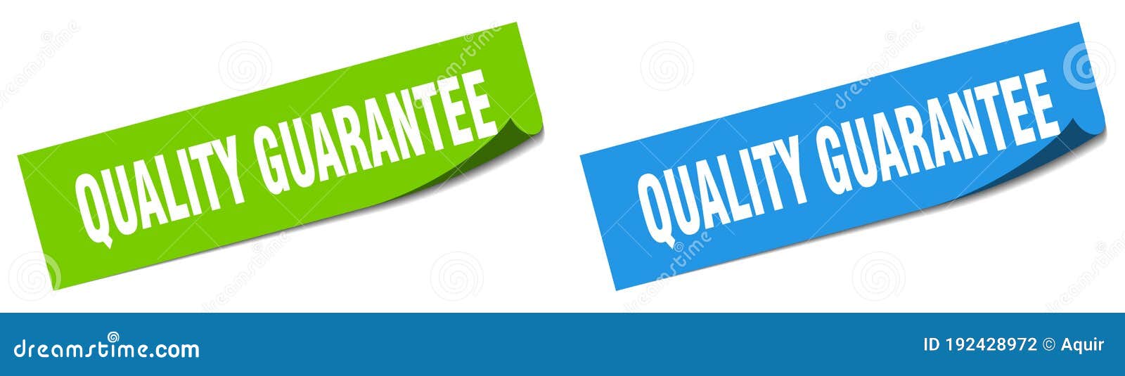 Quality Guarantee Sticker. Quality Guarantee Sign Set Stock Vector ...