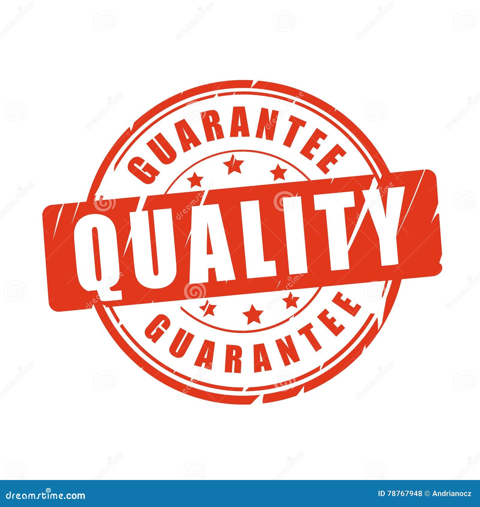 Quality Guarantee Vector Stamp Stock Vector - Illustration of ...